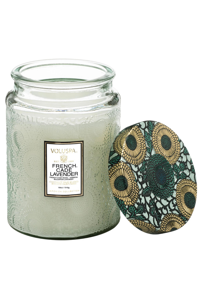 VOLUSPA 18 OZ French Cade & Lavender Jar Candle – Edie Boutique