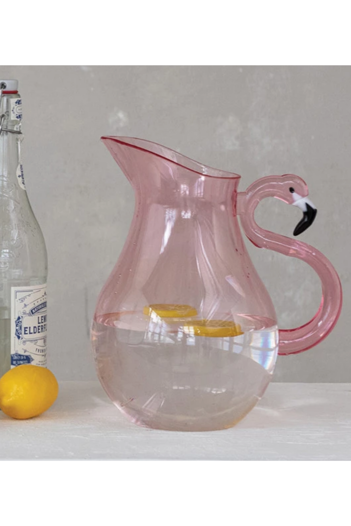 pink plastic pitcher